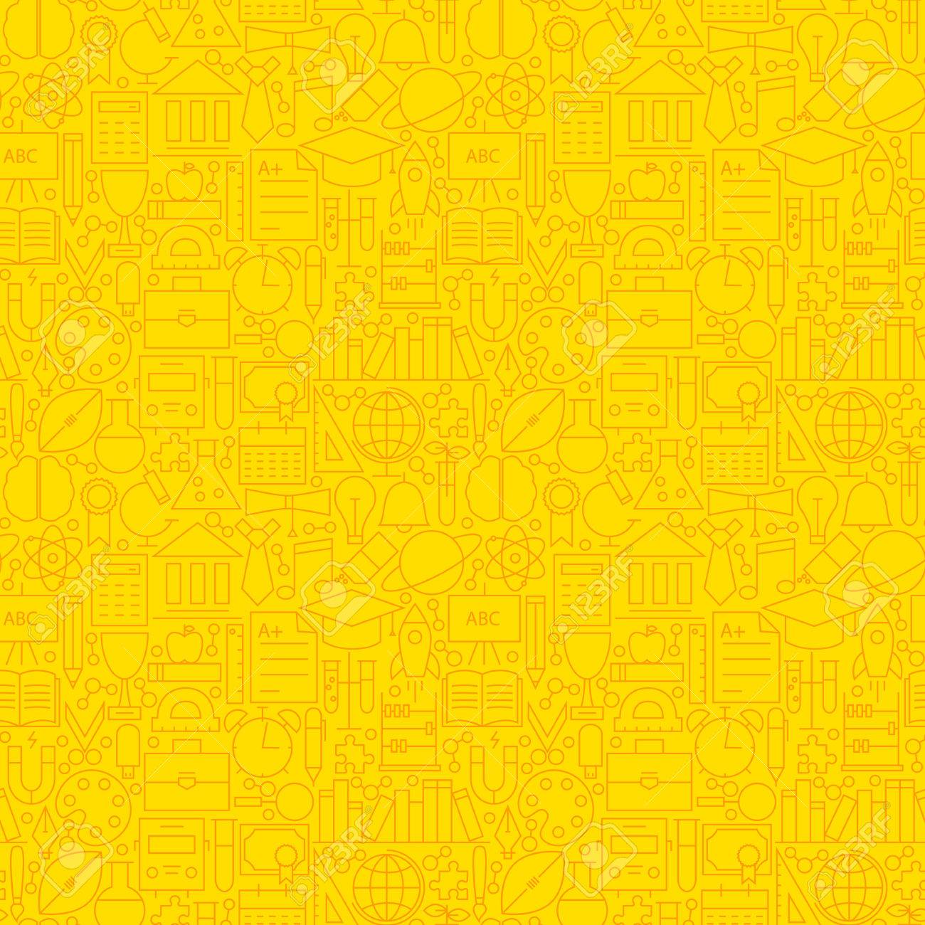 Line Learning Yellow Tile Pattern – BIMBELMASUKUI